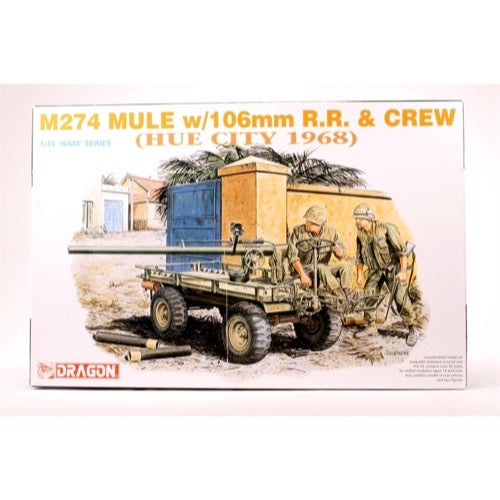 Dragon 3315 1/35 M274 Mule with 106mm R.R and Crew Hue City 1968 – Metro Hobbies