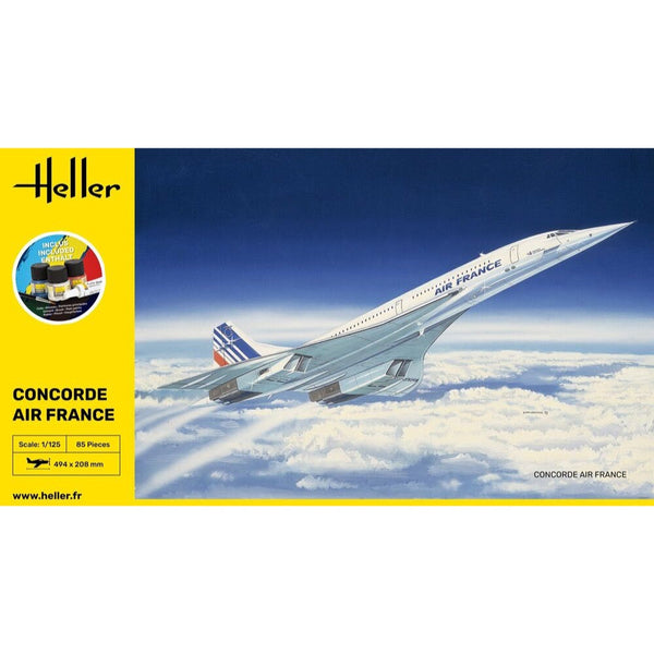 Heller HLL56445 1/125 Concorde Starter Kit – Metro Hobbies