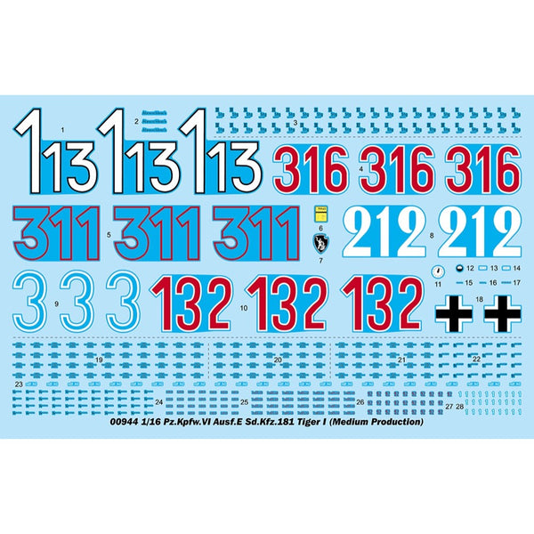 Trumpeter 00944 1/16 Pz.Kpfw.VI Ausf.E Sd.Kfz.181 Tiger I (Medium Prod – Metro Hobbies