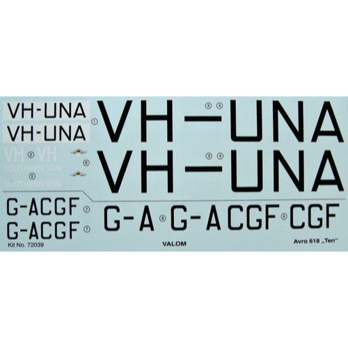Valom 72039 1/72 Avro 618 Ten – Metro Hobbies