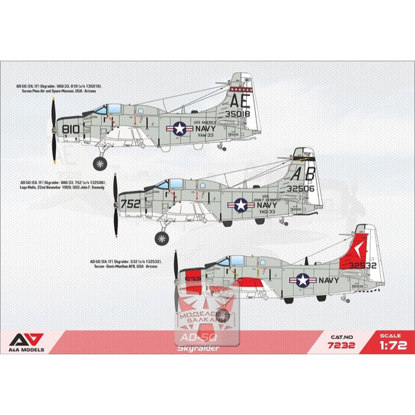 A&A Models 7232 1/72 AD-5Q Skyraider – Metro Hobbies
