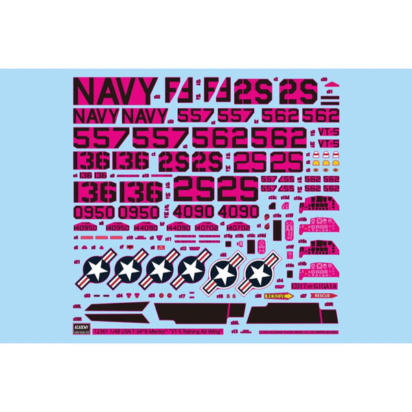 Academy 12361 1/48 Beechcraft T-34B Mentor VT-5 Training Air Wing ...