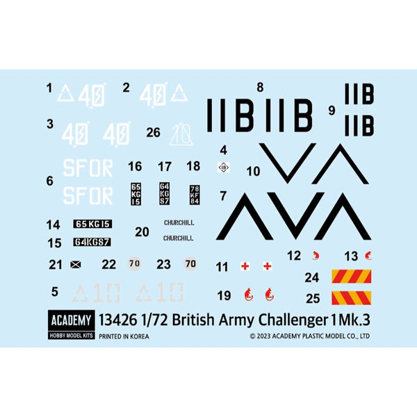 Academy 13426 1/72 Challenger 1 Mk 3 British Main Battle Tank – Metro ...