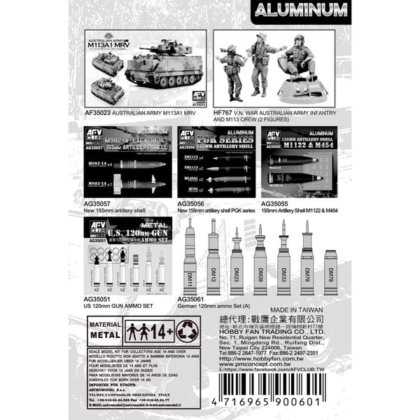 AFV AG35060 1/35 M113 MRV Metal Barrel – Metro Hobbies