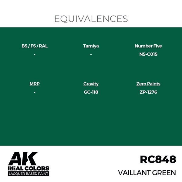 AK Interactive RC848 Real Colors Vaillant Green 17ml Lacquer Paint ...