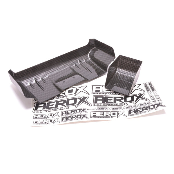 Aerox AX103 1/10 Wide Rear Wing 1mm C/F (2 part) – Metro Hobbies