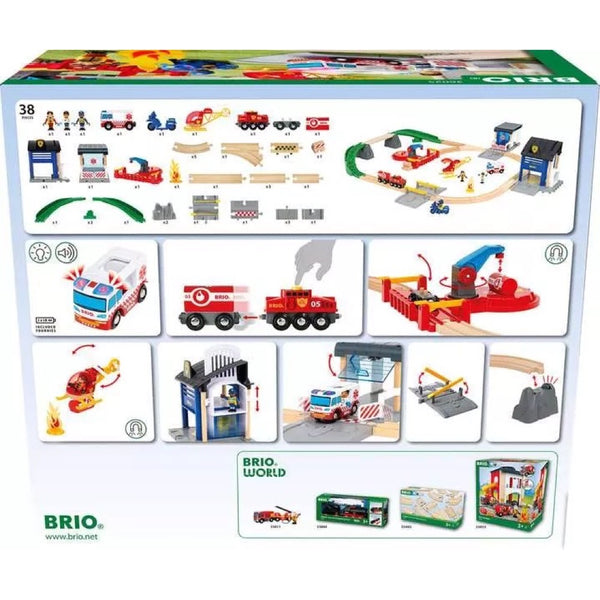 BRIO 36025 Rescue Team Train Set 44pc – Metro Hobbies