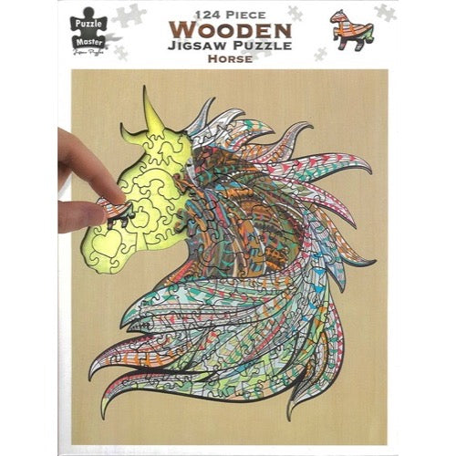 Puzzle Master Horse Wooden Jigsaw Puzzle 124pc – Metro Hobbies