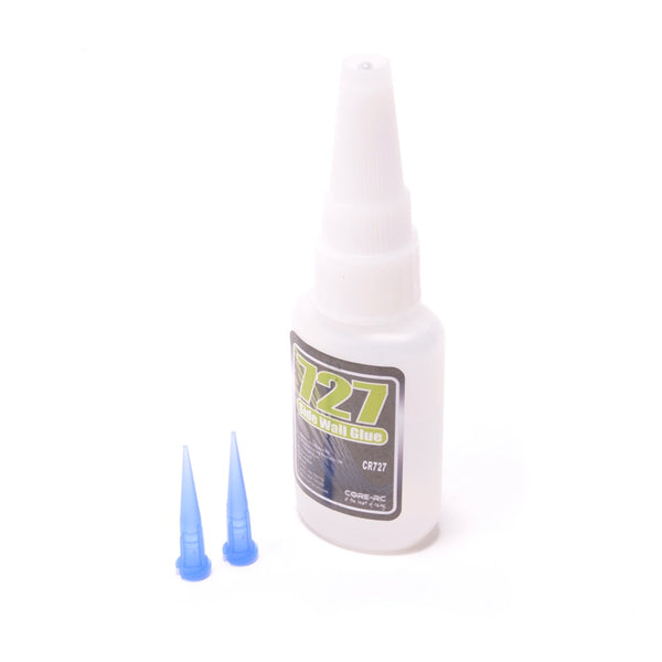 Core RC 727 Medium Tyre Glue (incl 2 Nozzles) | Metro Hobbies | Australia