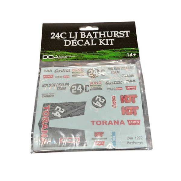 DDA 1/24 No.24C LJ Torana Bathurst Decal Kit Accessory – Metro Hobbies