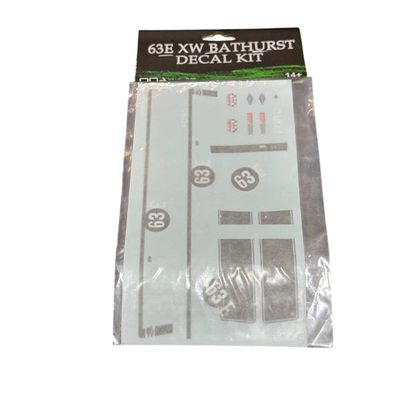 DDA 1/24 No.63E XW Ford Bathurst Decal Kit Accessory – Metro Hobbies