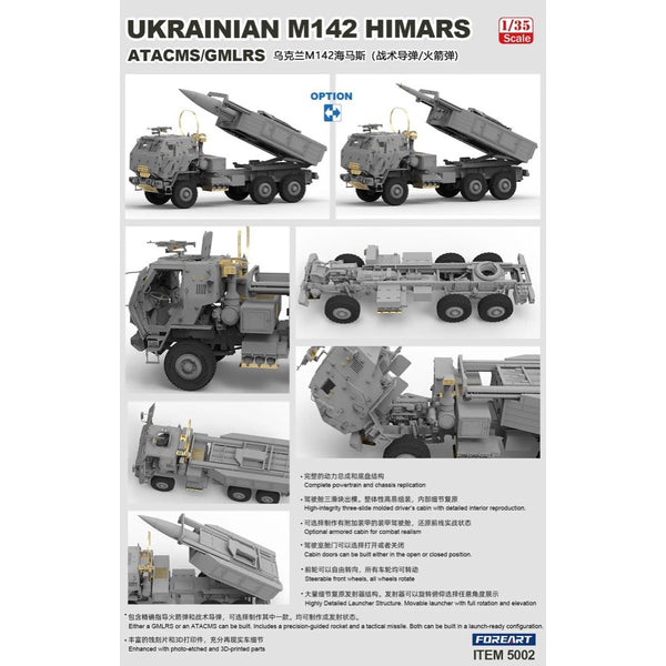Fore Art 5002 1/35 Ukrainian M142 HIMARS ATACMS/GMLRS – Metro Hobbies