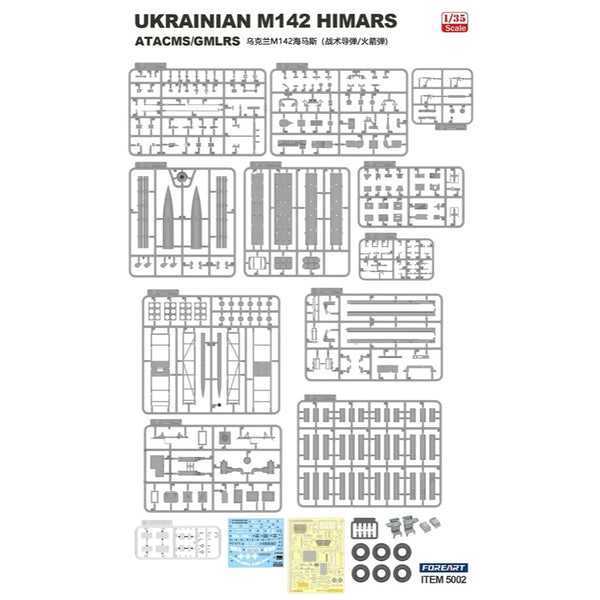 Fore Art 5002 1/35 Ukrainian M142 HIMARS ATACMS/GMLRS – Metro Hobbies