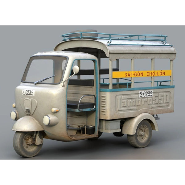 Gecko Models 35GM0111 1/35 60-70s Vietnam Saigon Shuttle Tricar with ...
