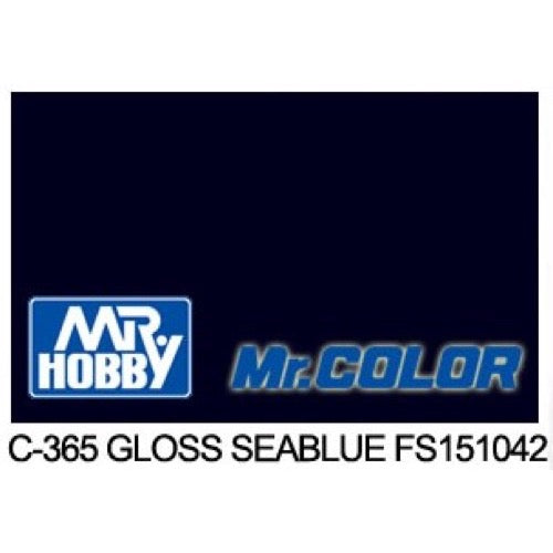 Mr Hobby (Gunze) C365 Mr Color Gloss Sea Blue FS15042 Lacquer Paint ...