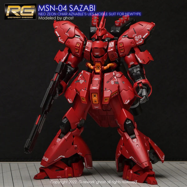 G-Rework CD-RG29 Premium Decal for RG Sazabi (v2.0) – Metro Hobbies