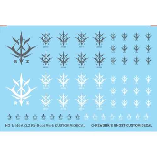 G-Rework TM-AOZ-02 Premium Decal for HG Advanced of Zeta Re-boot Mark ...