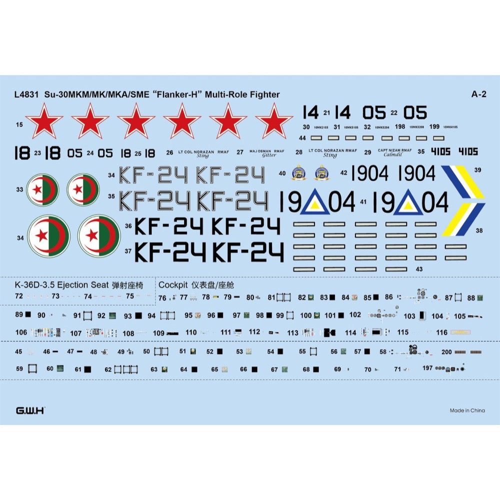 Great Wall Hobby L4831 1/48 Sukhoi Su-30 MKM/MK/MKA/SME Flanker-H – Metro Hobbies