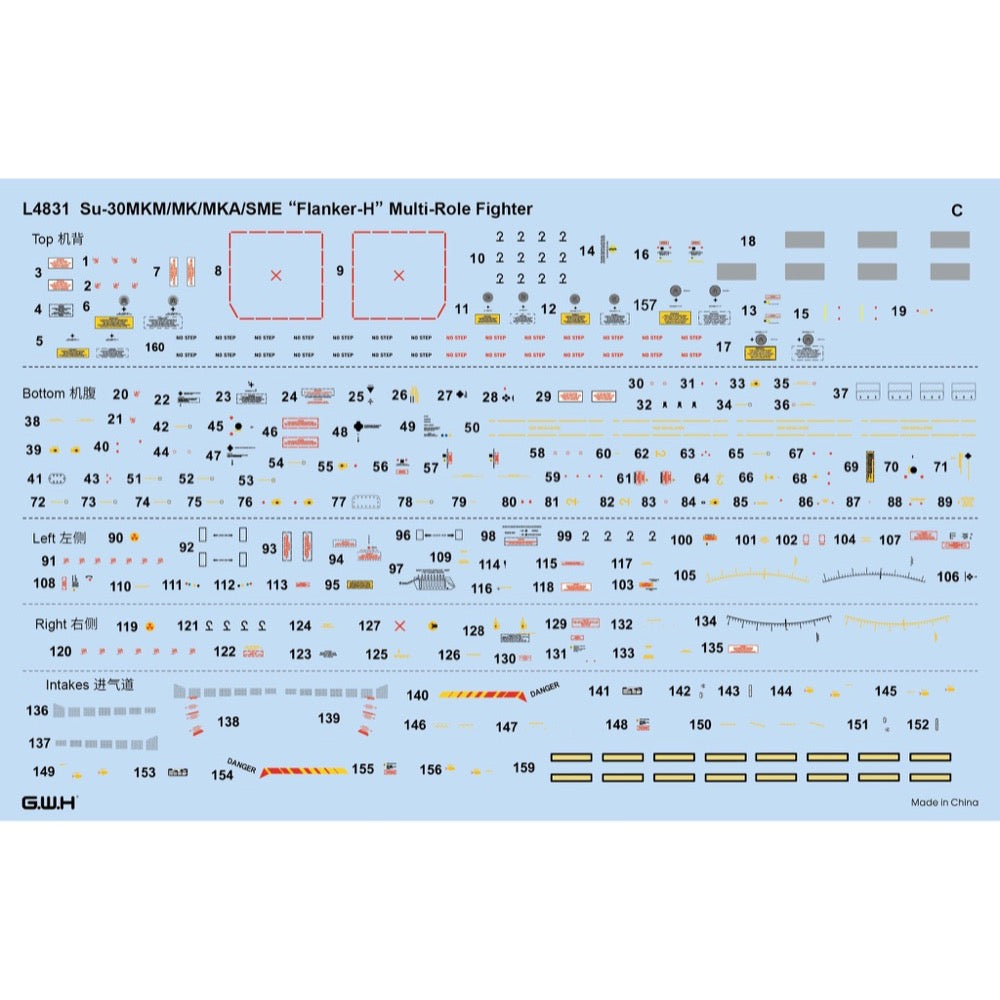 Great Wall Hobby L4831 1/48 Sukhoi Su-30 MKM/MK/MKA/SME Flanker-H – Metro Hobbies