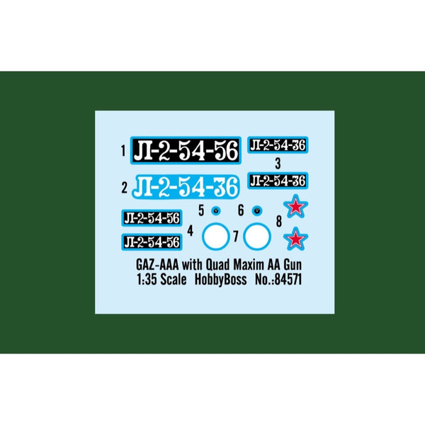 Hobby Boss 84571 1/35 GAZ-AAA with Quad Maxim AA Gun – Metro Hobbies