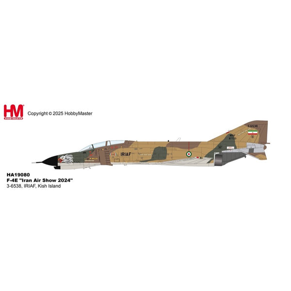 Hobby Master 19080 1/72 F-4E Iran Air Show 2024 3-6538 IRIAF Kish Isla ...