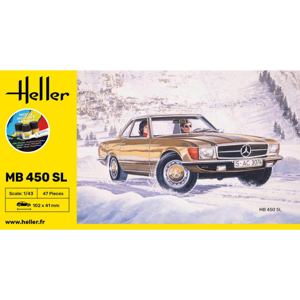 Heller HLL56171 1/43 Mercedes-Benz 450SL Starter Kit – Metro Hobbies
