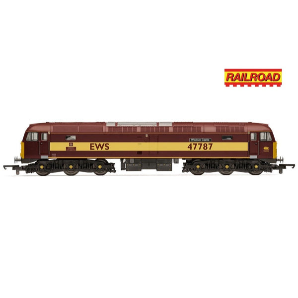 Hornby R30541 OO RailRoad EWS Class 47 'Windsor Castle' 47787 ...