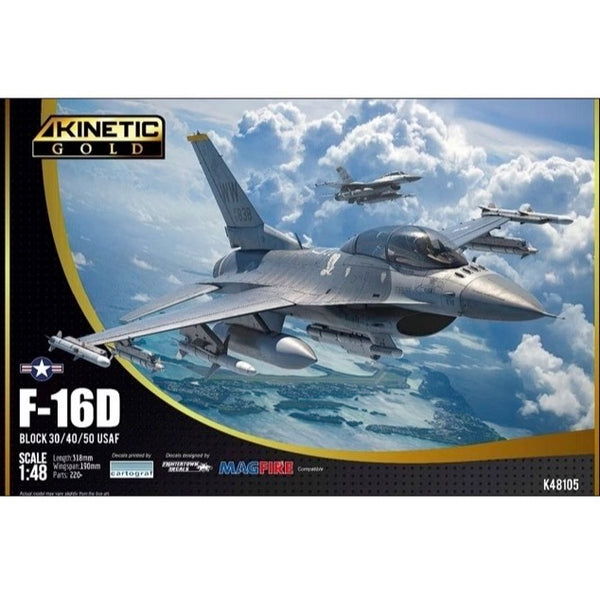Kinetic 48105 1/48 F-16D Block 30/40/50 USAF – Metro Hobbies