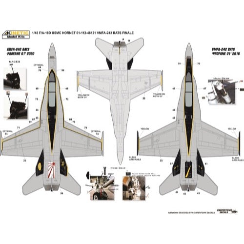 Kinetic 48121 1/48 F/A-18D Hornet VMFA(AW)-242 Bats – Metro Hobbies