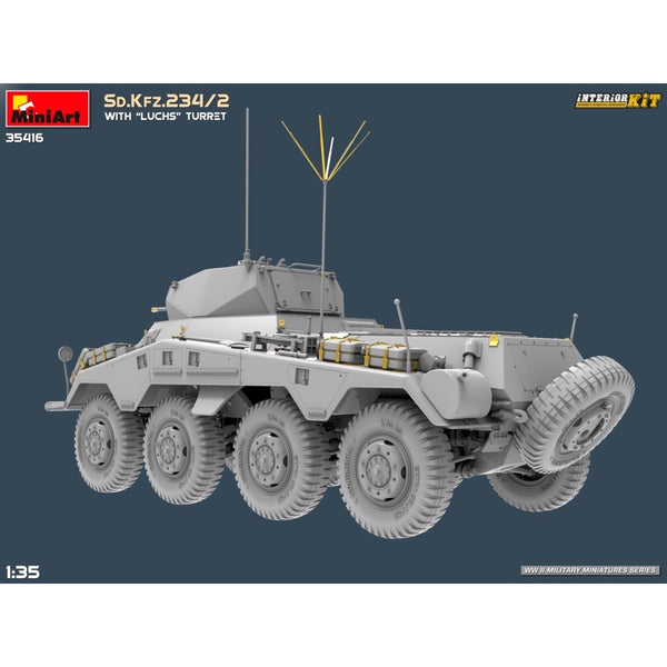 MiniArt 35416 Sd.Kfz.234/2 with Luchs Turret (Interior Kit) – Metro Hobbies
