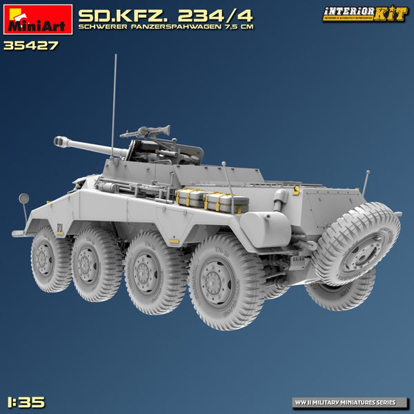 Miniart 35427 1/35 Sd.Kfz. 234/4 Schwerer Panzerspahwagen 7.5 cm (Inte ...