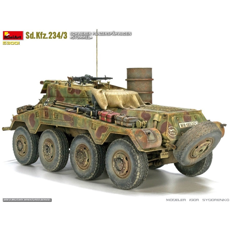 MiniArt 53001 1/35 Sd.Kfz.234/3 Schwerer Panzerspahwagen Stummel ...