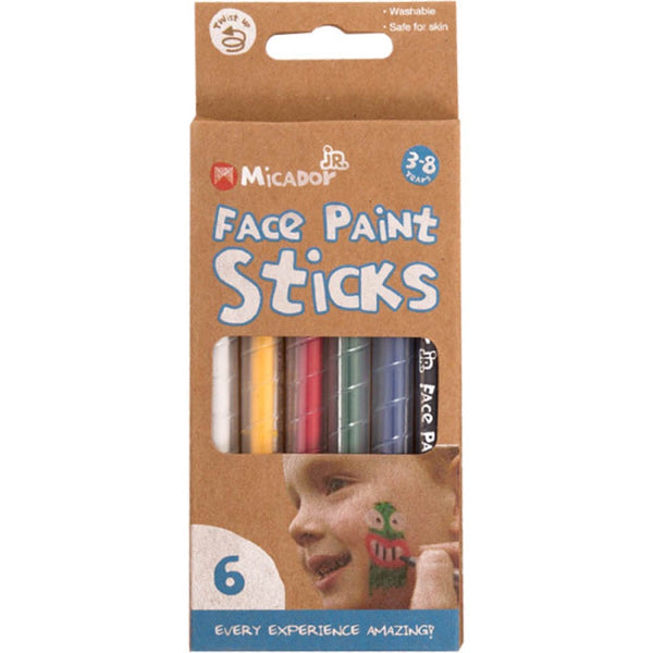 Micador Twistable Face Paint Sticks 6s - Metallic – Metro Hobbies