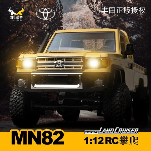 MN Model 1/12 Toyota LC79 4WD RC Crawler RTR (Yellow) – Metro Hobbies