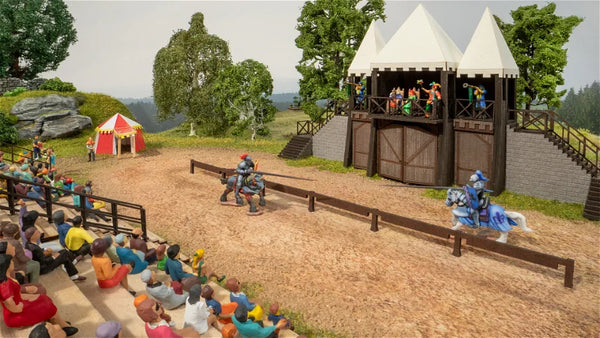 Noch 66828 HO Micro Motion Medieval Knights Tournament Laser Cut Kit ...