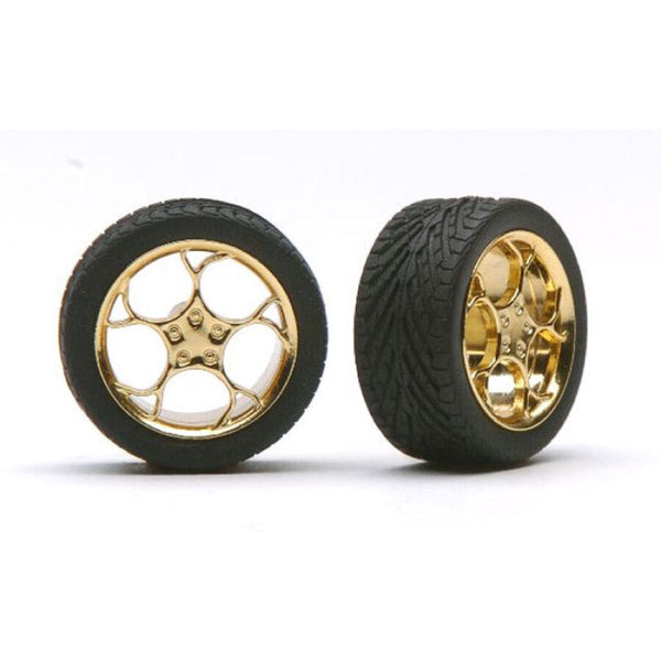 Pegasus 1216 1/24 Swirl Star Rims W/Tires Gold for Scale Models – Metro ...
