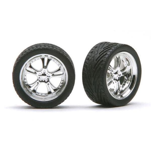 Pegasus 2303 1/24 23in Phat Daddys Rims W/Tires Chrome for Scale Model ...