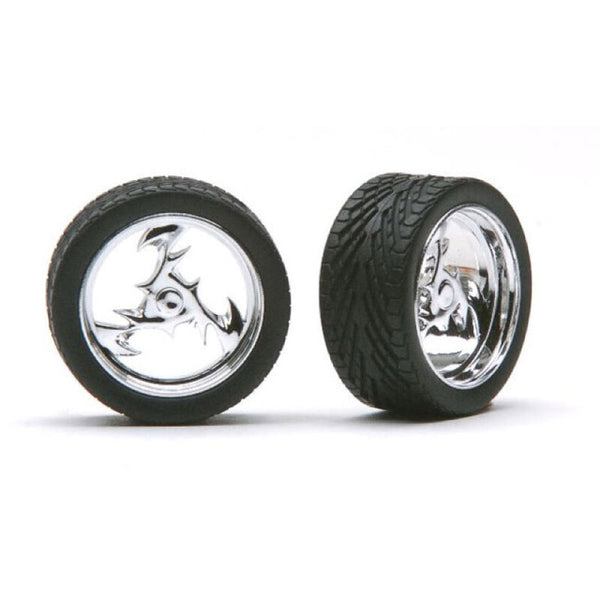 Pegasus 2307 1/24 23in Lighting Rims W/Tires Chrome for Scale Models ...