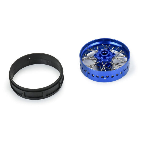 Proline Pro-Spec Aluminium Assembled Front Wheel V2 Bead Blue Promoto ...