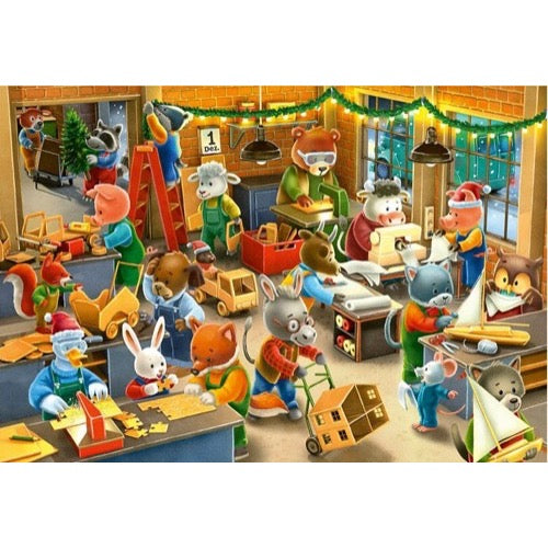 Ravensburger 04047-7 Christmas Toy Factory 2x24pc Jigsaw Puzzle – Metro ...