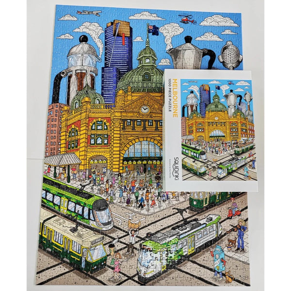 Squidinki 83008 Melbourne 1000pc Jigsaw Puzzle – Metro Hobbies