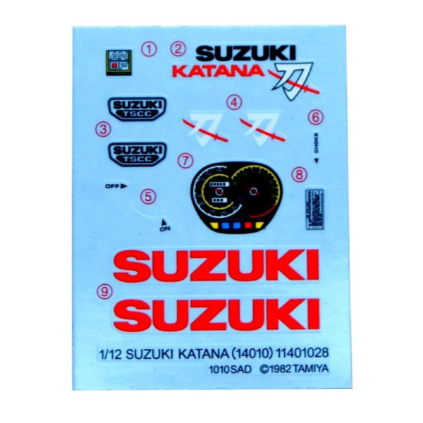 Tamiya 11401028 Decal for 14010 1/12 Suzuki GSX1100S Katana – Metro Hobbies