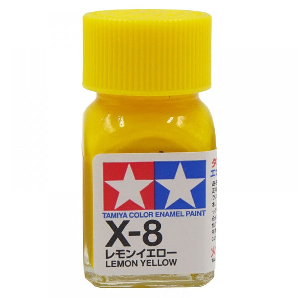 Tamiya 80008 Enamel Paint X-8 Gloss Lemon Yellow (10ml) – Metro Hobbies