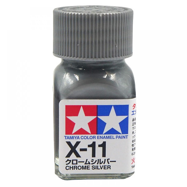 Tamiya 80011 Enamel Paint X-11 Gloss Chrome Silver 10ml – Metro Hobbies