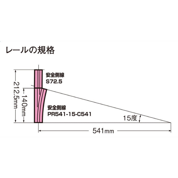 Tomix 1298 N Safety side line track PR541-15-C541-SY – Metro Hobbies
