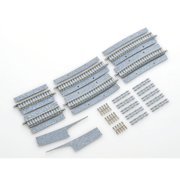 Tomix 1750 N Wide PC Curved Track 23-13/16" 605mm Radius 10° (4) & 2-3 ...