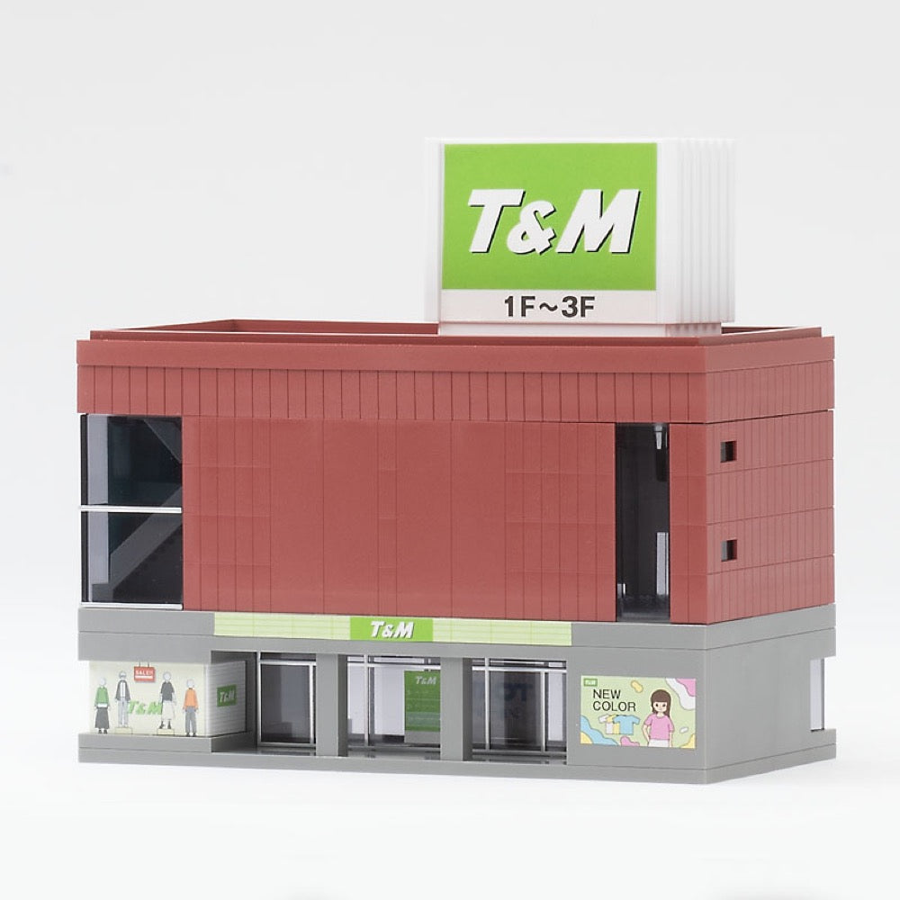 Tomix N Mid-size Office Building Dark Red – Metro Hobbies