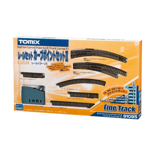 Tomix 91095 N Rail curve point set II (pattern E) – Metro Hobbies