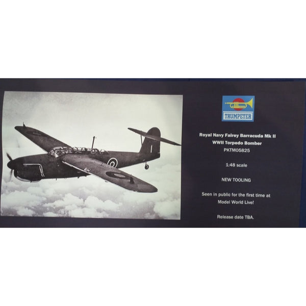 Trumpeter 05825 1/48 Royal Navy Fairey Barracuda Mk 11 Torpedo Bomber ...