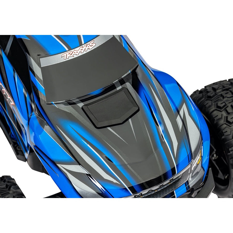 Traxxas Mini Maxx 2S Brushless Electric RC Monster Truck (Blue) 107154 ...